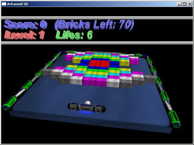 Arkanoid 3D to run in Windows online over Linux online