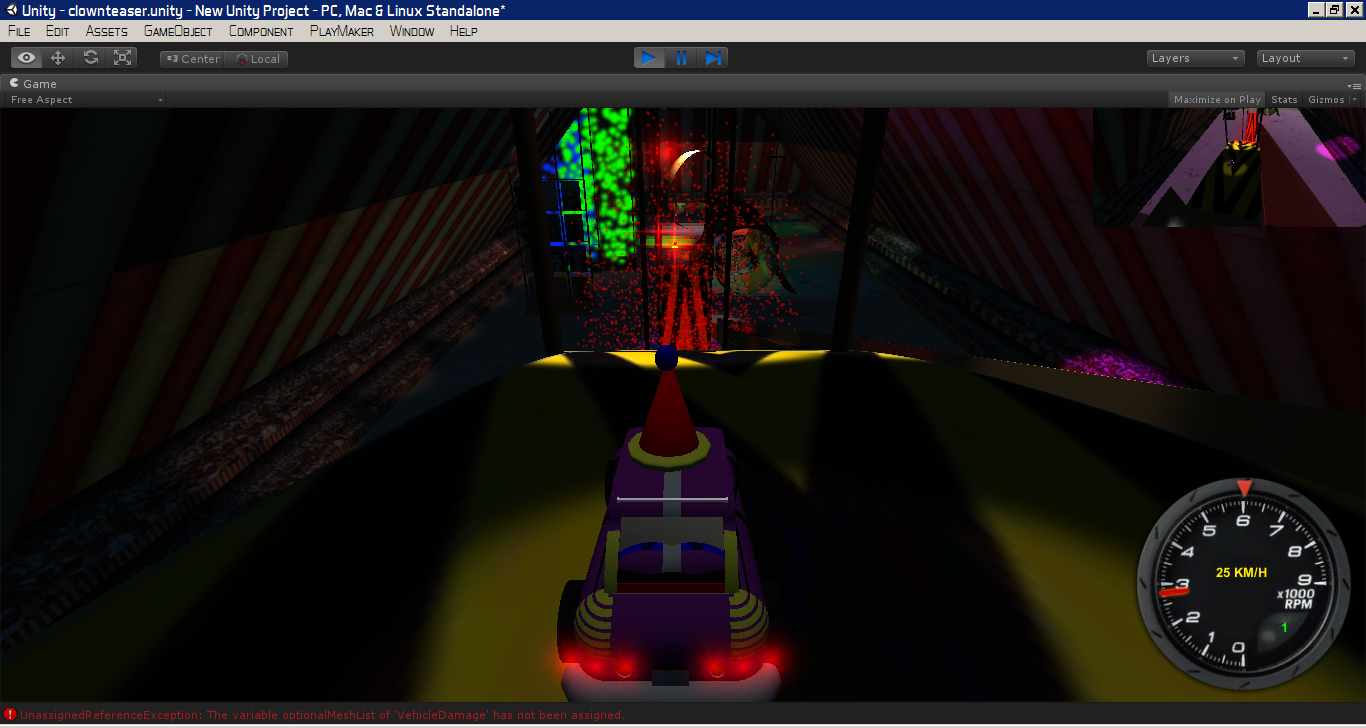 Clownsec Clown Car Racer to run in Linux online