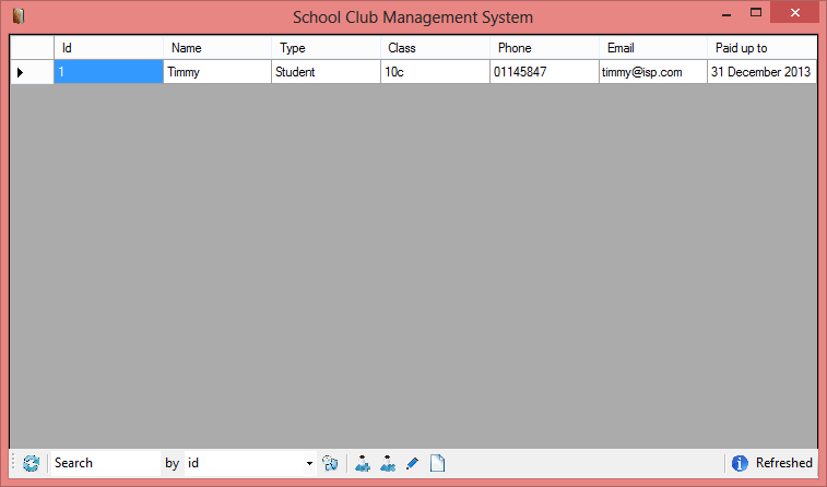 Club Management System For Schools