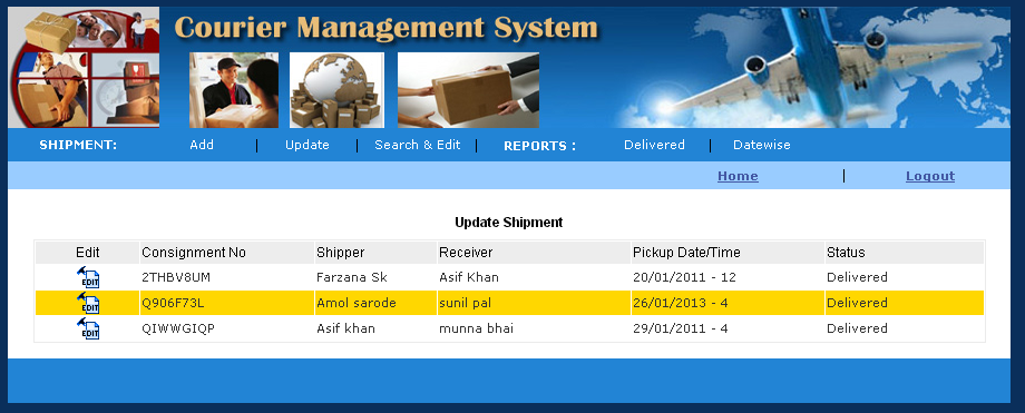 Courier Management System