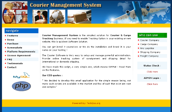 Courier Management System