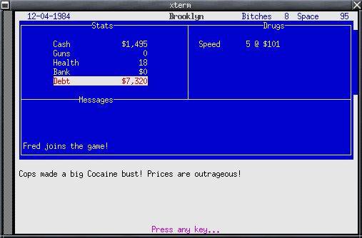dopewars drug dealing game