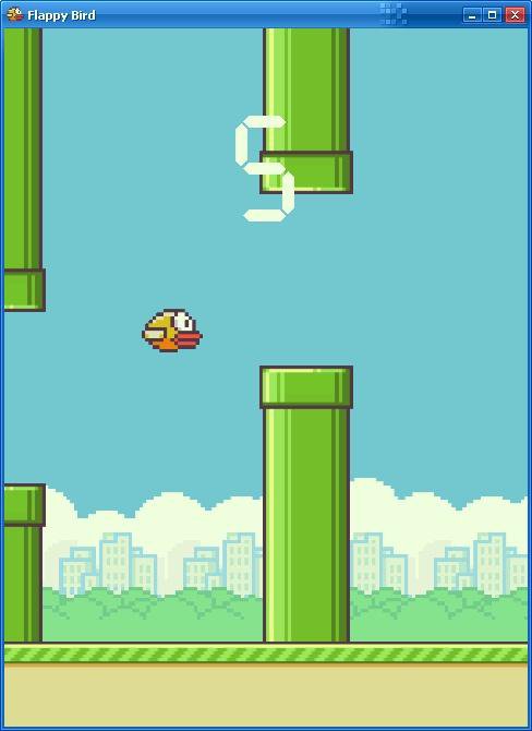 Flappy Bird Java to run in Windows online over Linux online