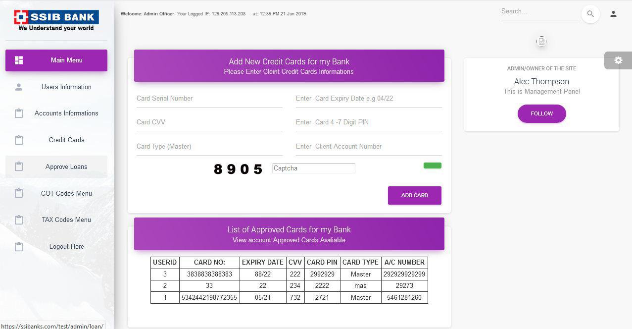FREE ONLINE BANKING SCRIPT