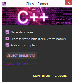 IDA ClassInformer PlugIn