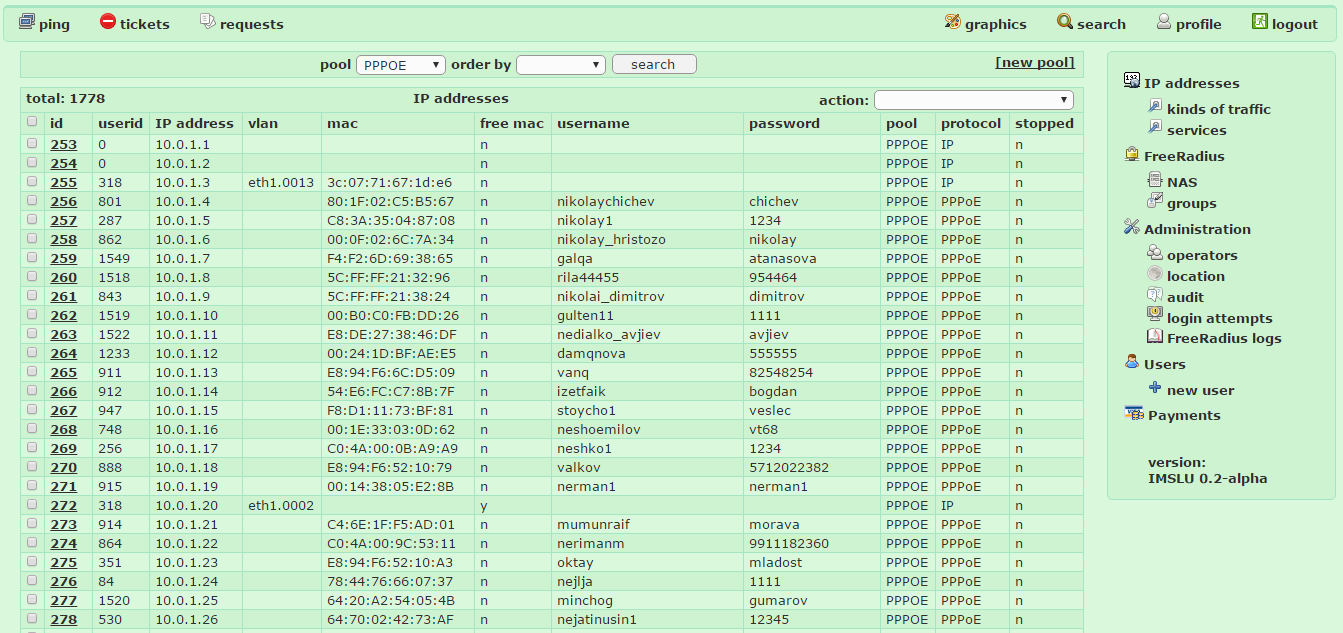 Internet Management System for LAN Users - Download