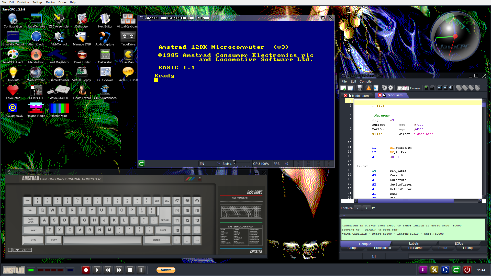 JavaCPC Desktop - Java CPC Emulator