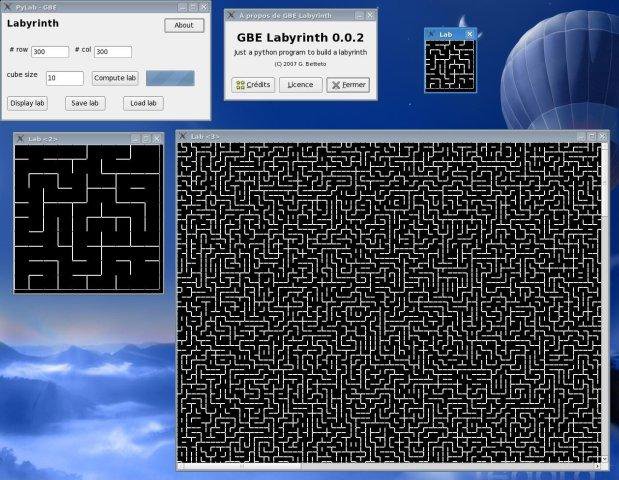 labyrinth generator to run in Linux online