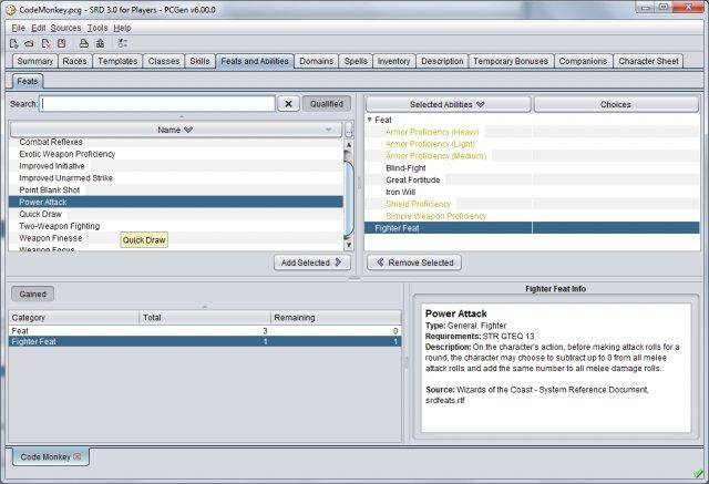 PCGen :: An RPG Character Generator to run in Windows online over Linux ...