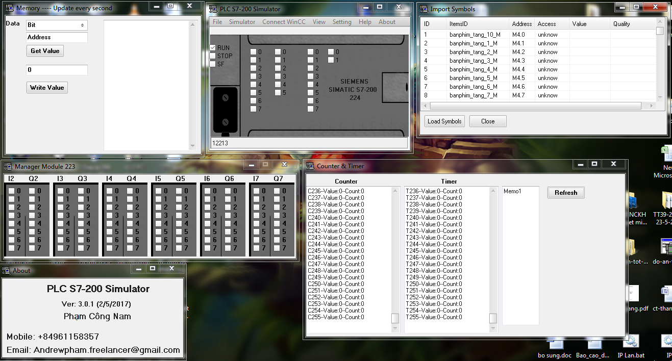 PLC S7-200 Simulator WinCC6