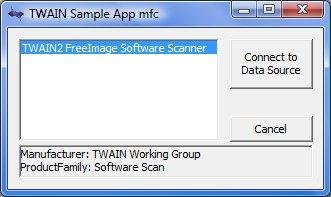 TWAIN sample Data Source and Application
