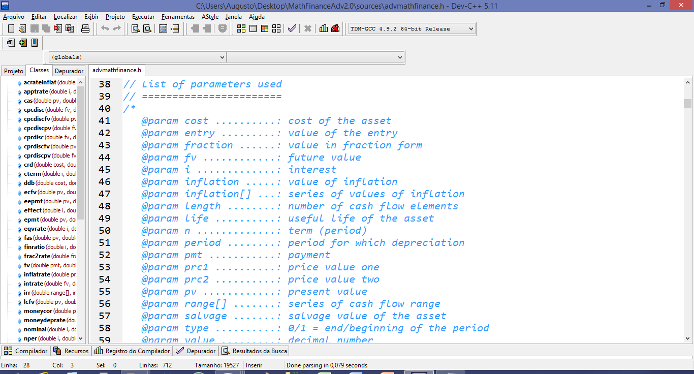 Lib Financial Mathematics GCC (C++) Adv