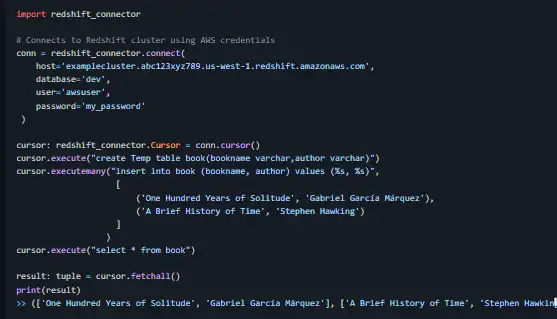 redshift_connector download for Windows
